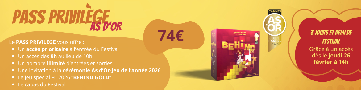 Participer - Pass Privilege - Festival International des Jeux - Cannes